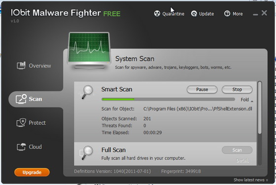 Malware Fighter, l'antimalware freeware di IObit